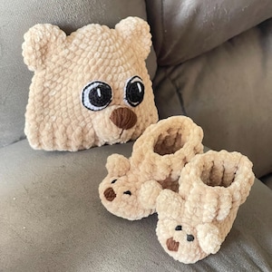 Adorable Bear Baby Booties Hat DIY Crochet Pattern - Etsy