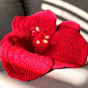 Hibiscus Flower Pen Crochet Pattern (PDF Download) - Etsy