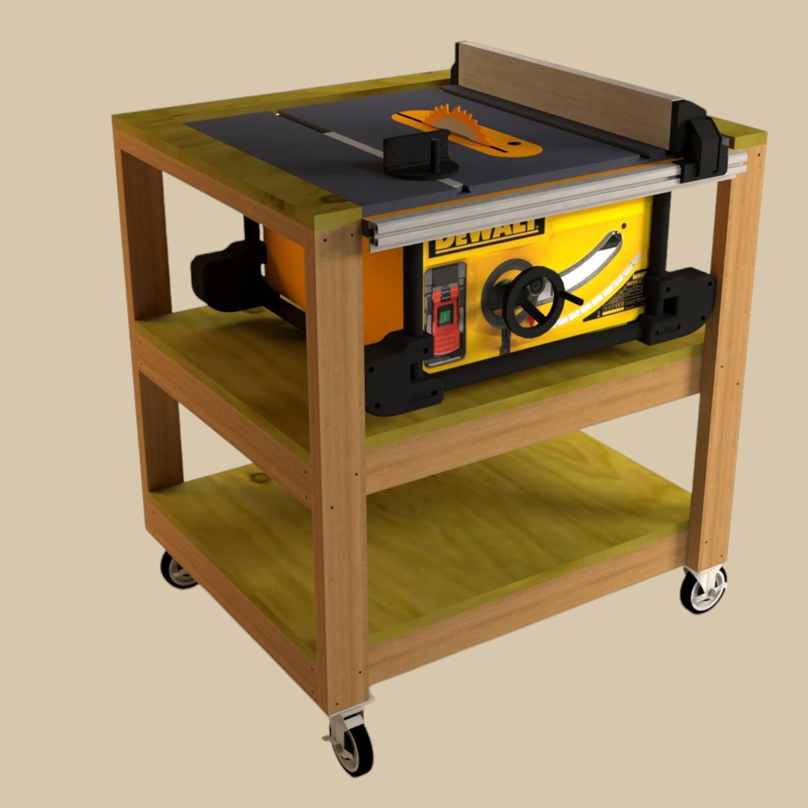Table Saw Bench, Tablesaw Workbench, Fliptop Workbench, Mobile Miter ...