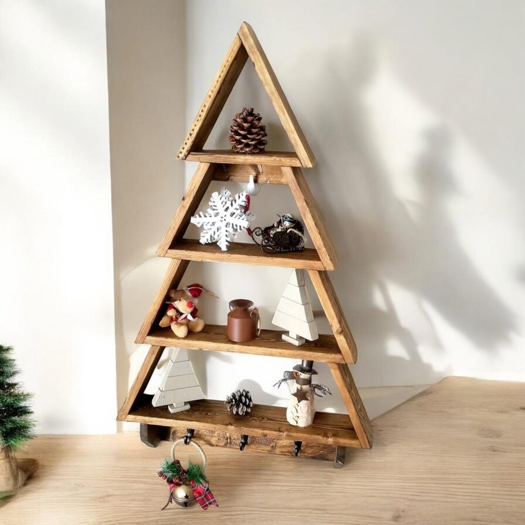 Christmas Tree Shelf, Christmas Decor DIY Plans, Tree Shelf Hanger ...