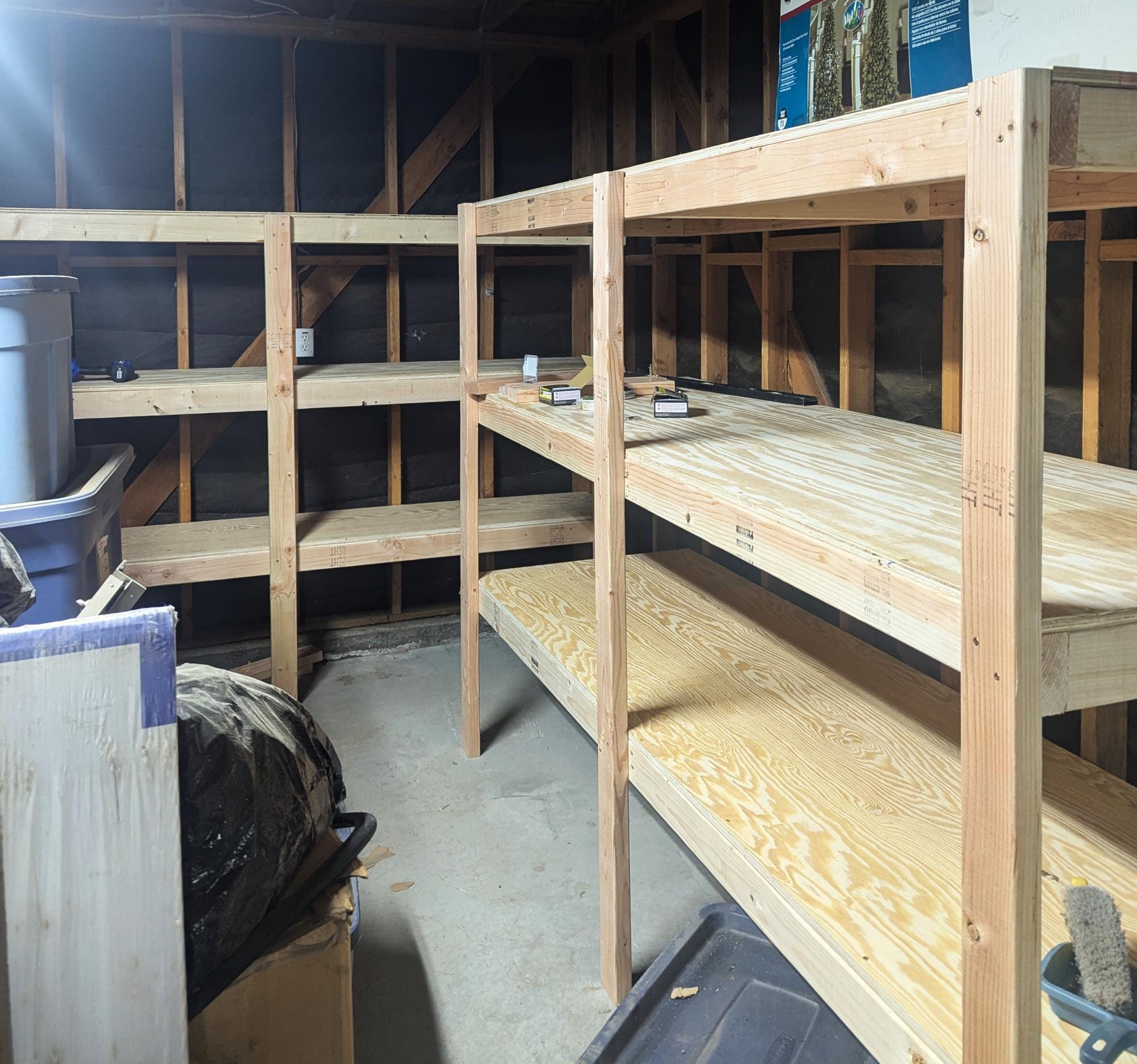 3x8 Movable Garage fashionable Shelving