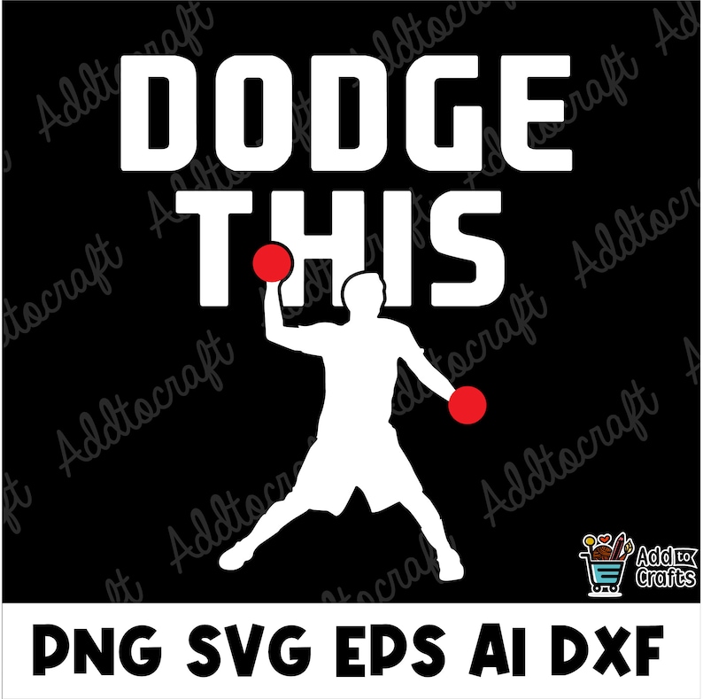 Dodge This Funny Art Dodgeball Clip Art, Dodgeball Cut File, Dodgeball ...