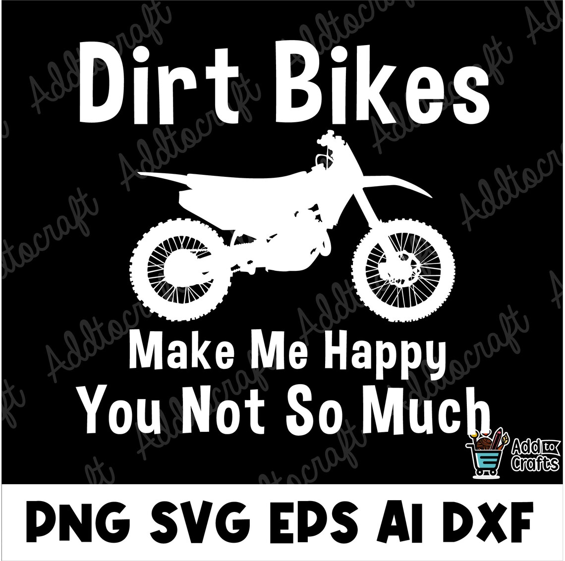 Dirt Bike Make Me Happy Motorcross Svg, Dirt Bike Svg, Motorcycle Svg ...
