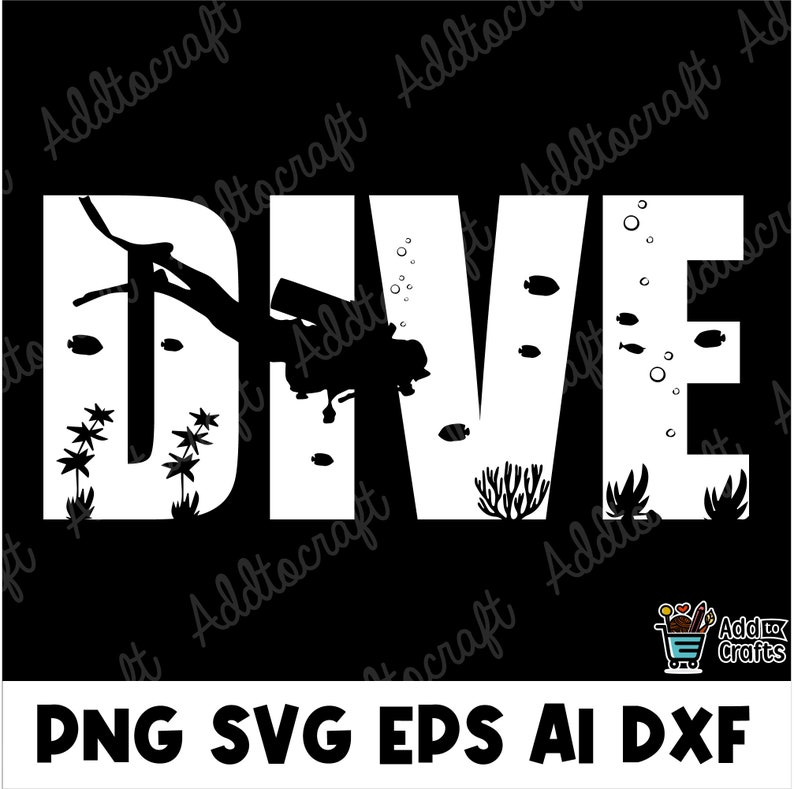 Ocean Dive, Diving Svg,scuba Diver Svg, Swimming Svg, Diving Silhouette ...