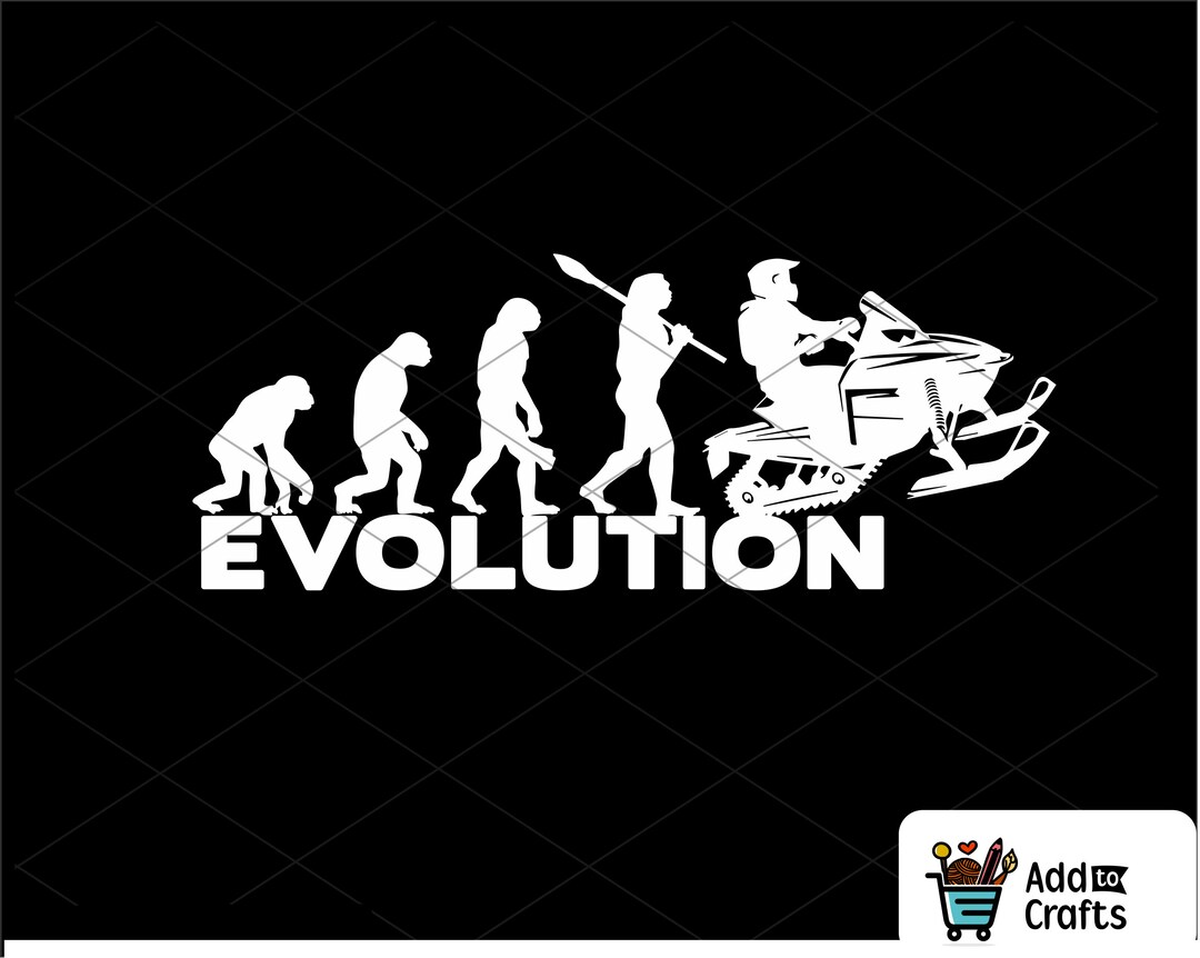 Evolution Snowmobile Svg, Snowmobile Clipart, Winter Sports Svg ...