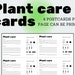 Plant Care Cards, Printable Plant Care, Plant Care Labels, Plant Care ...