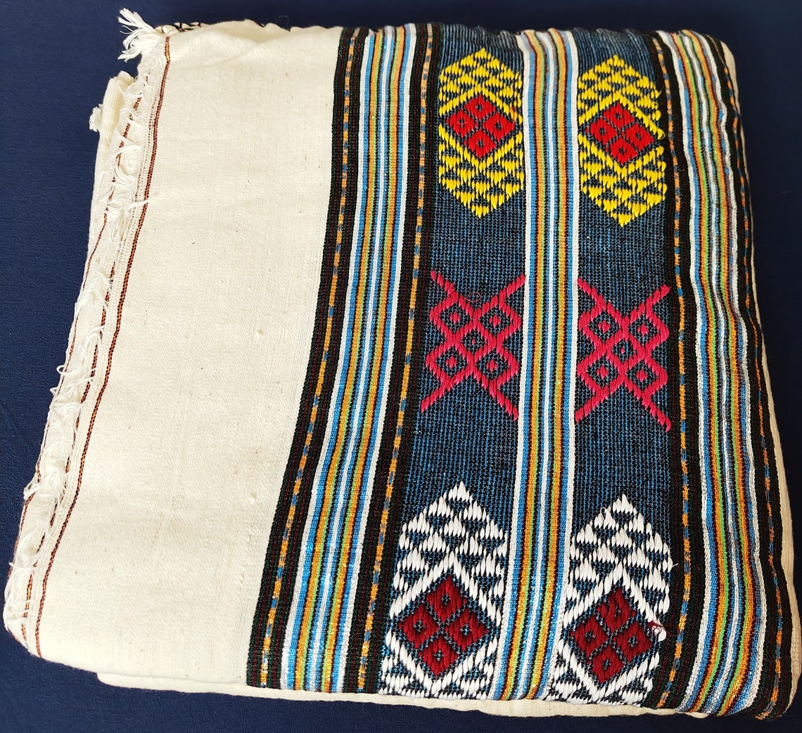 Traditional Authentic Ethiopian Gabi Blanket (made From 100% Cotton and ...
