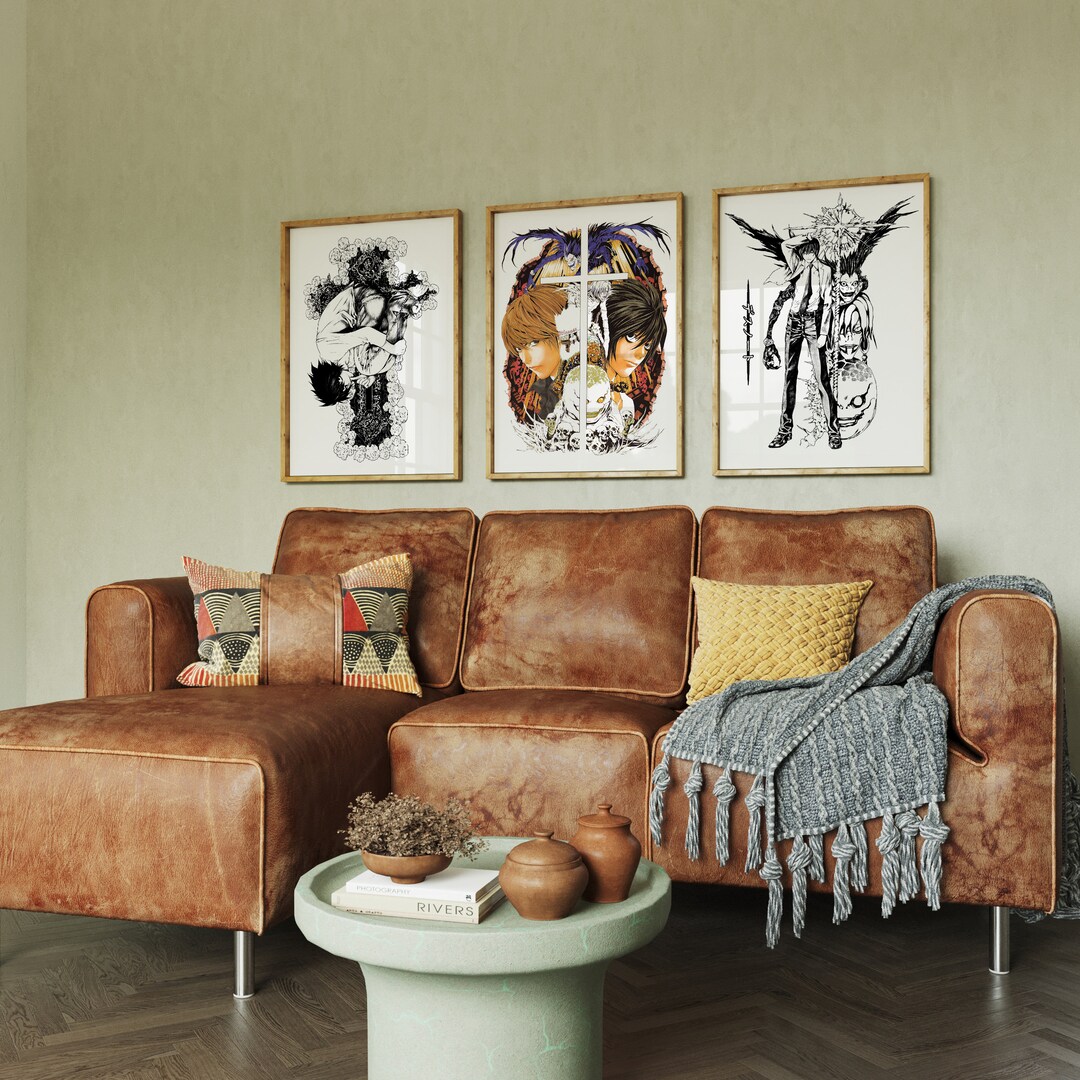 Death Note SET, Anime Digital Poster, Anime, Gifts, Anime Wall Art for ...