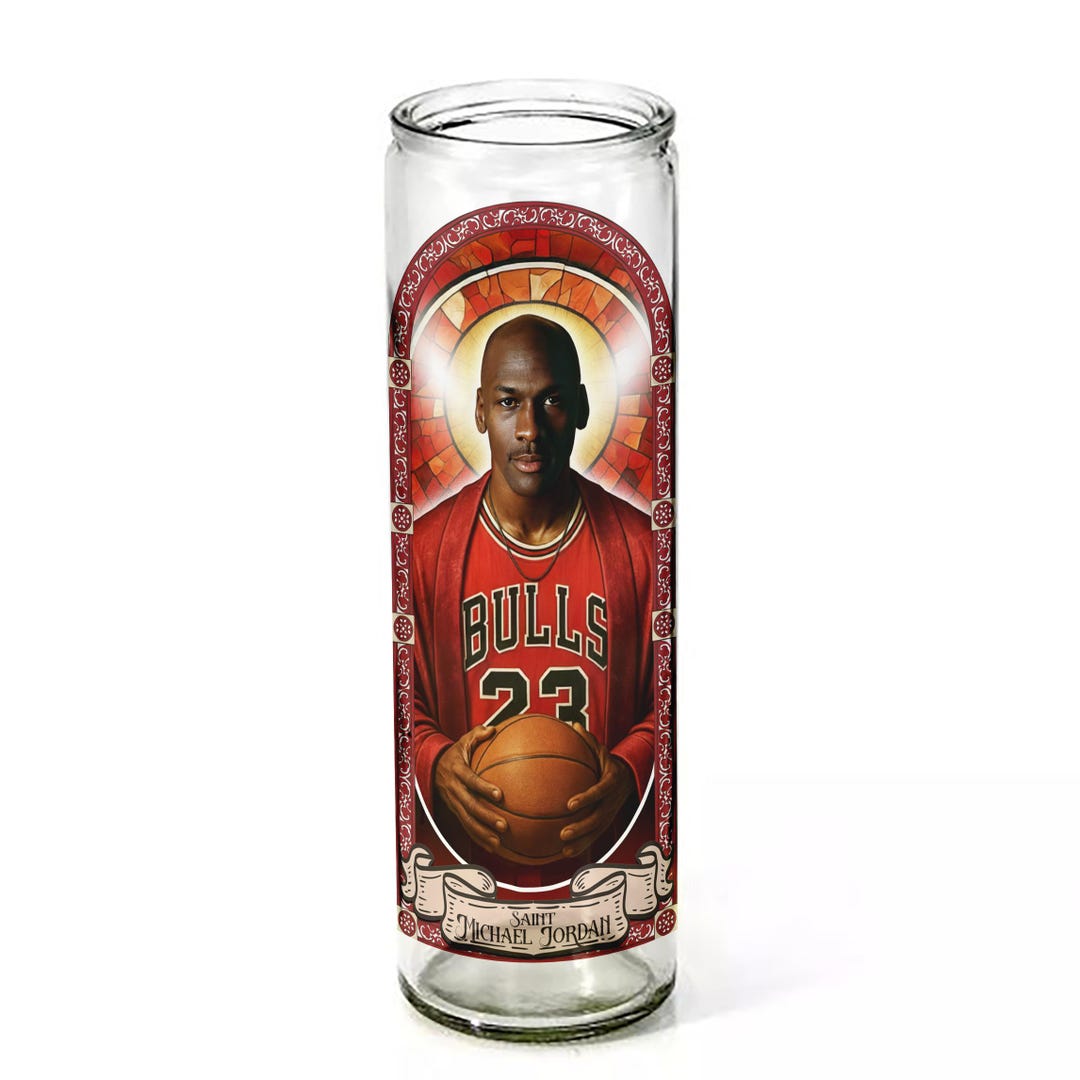 Saint Michael Jordan Ceremonial Candle Unscented (chicago Bulls ...