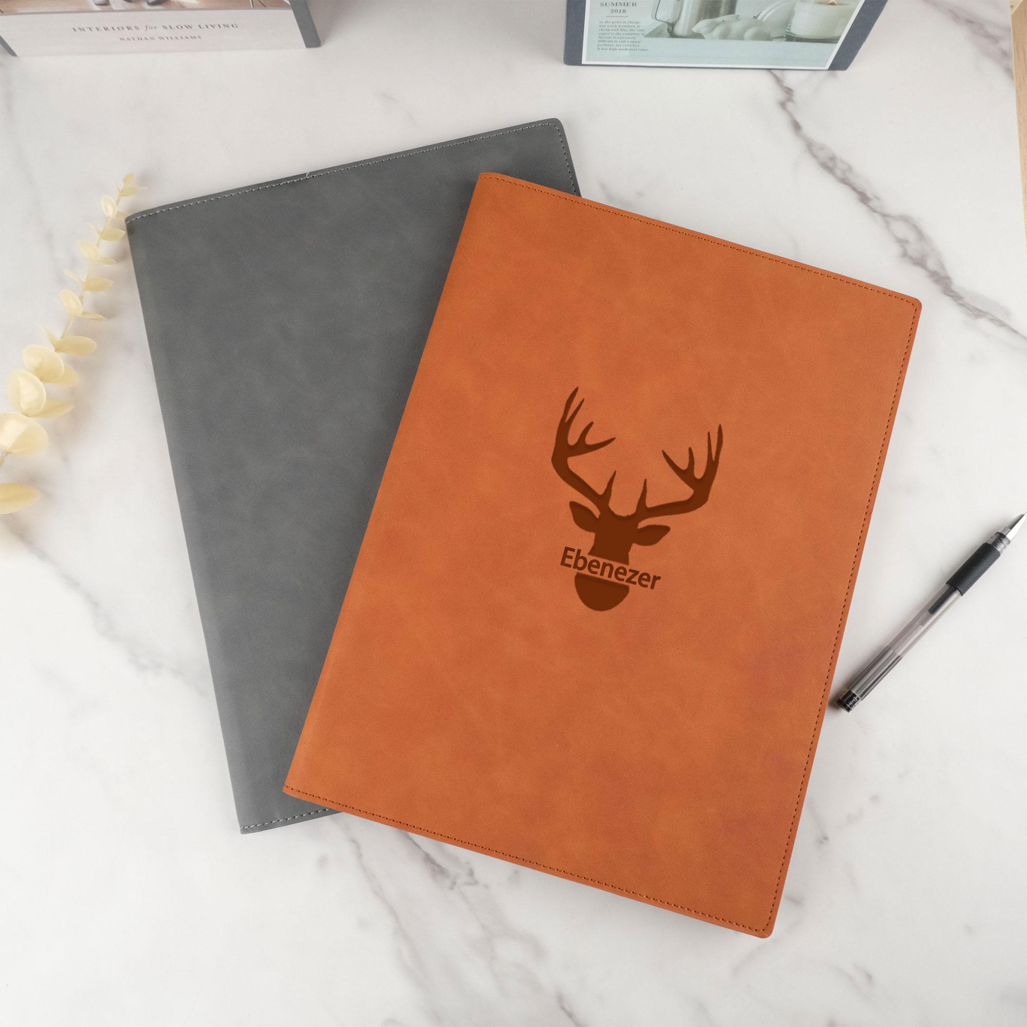Personalized Leather Portfolio, Custom Portfolio With Name, Custom Logo ...