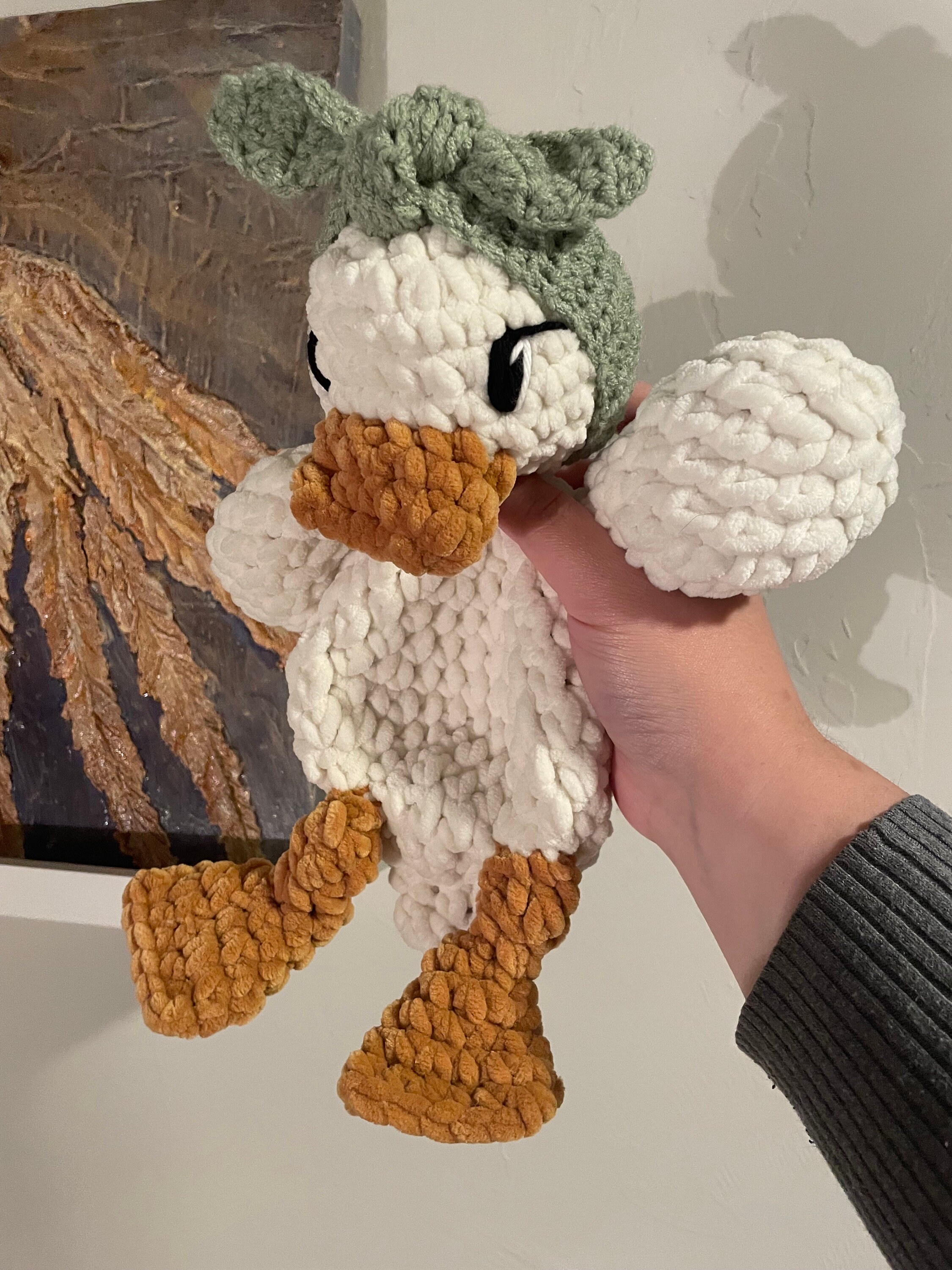 Della the Duck Crochet Lovey for Babies/toddlers With Removable ...