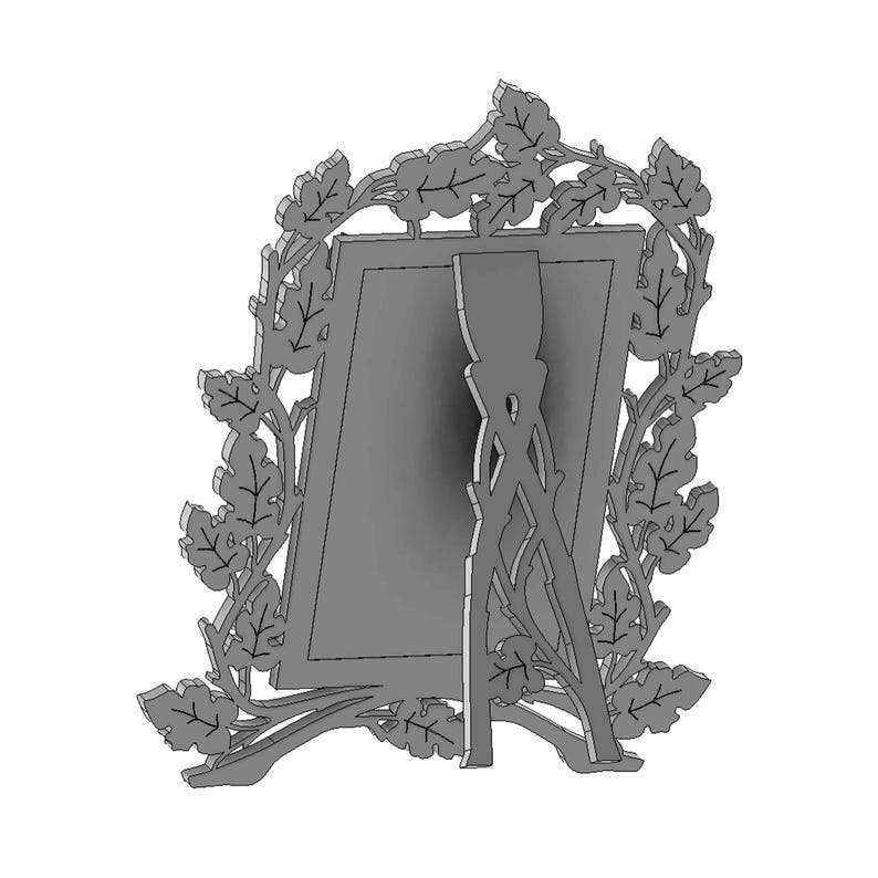 Botanical Leaf Photo Frame SVG | Laser Cut Wooden Picture Frame ...