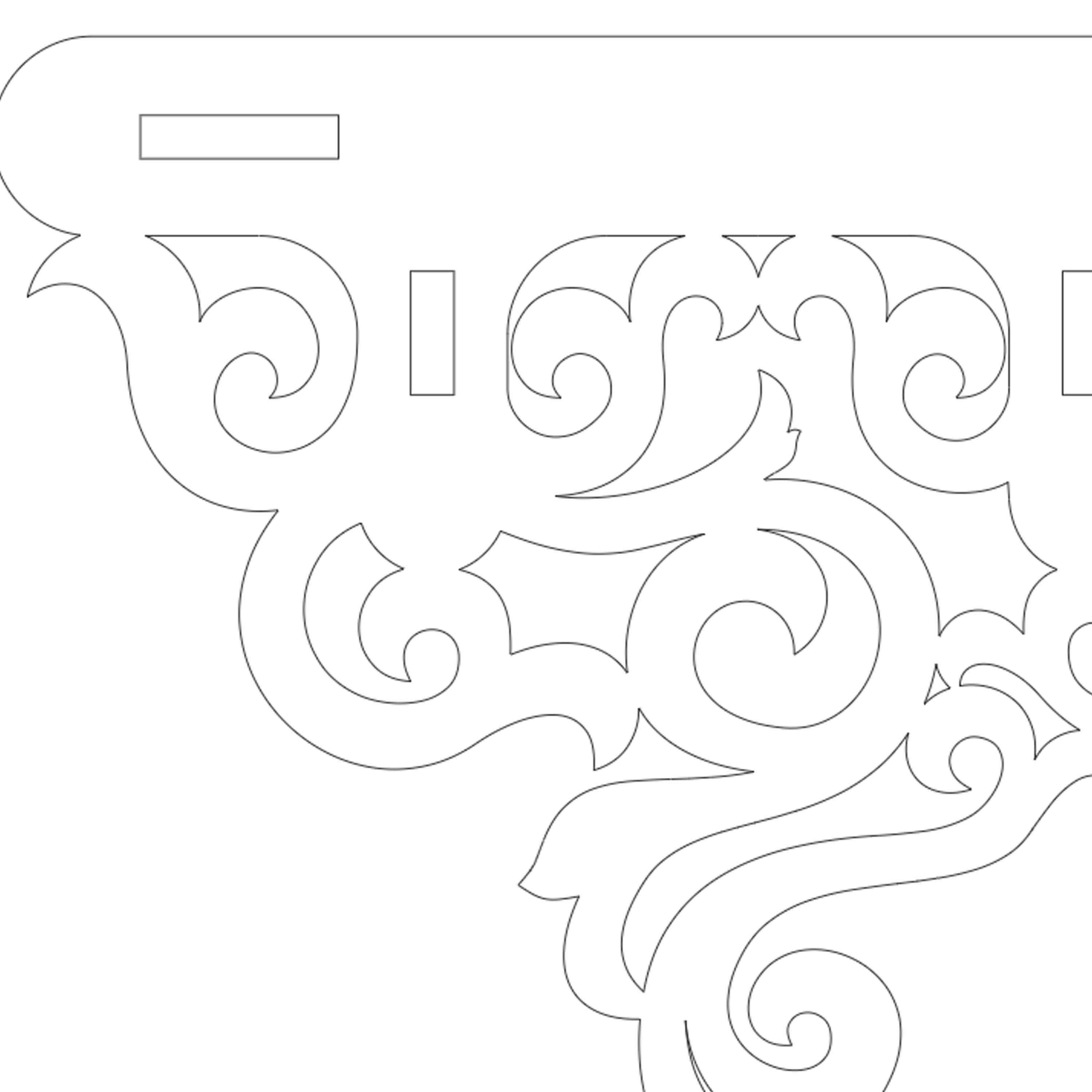 Ornate Wall Shelf SVG Laser Cut File - Digital Download for CNC & Laser ...