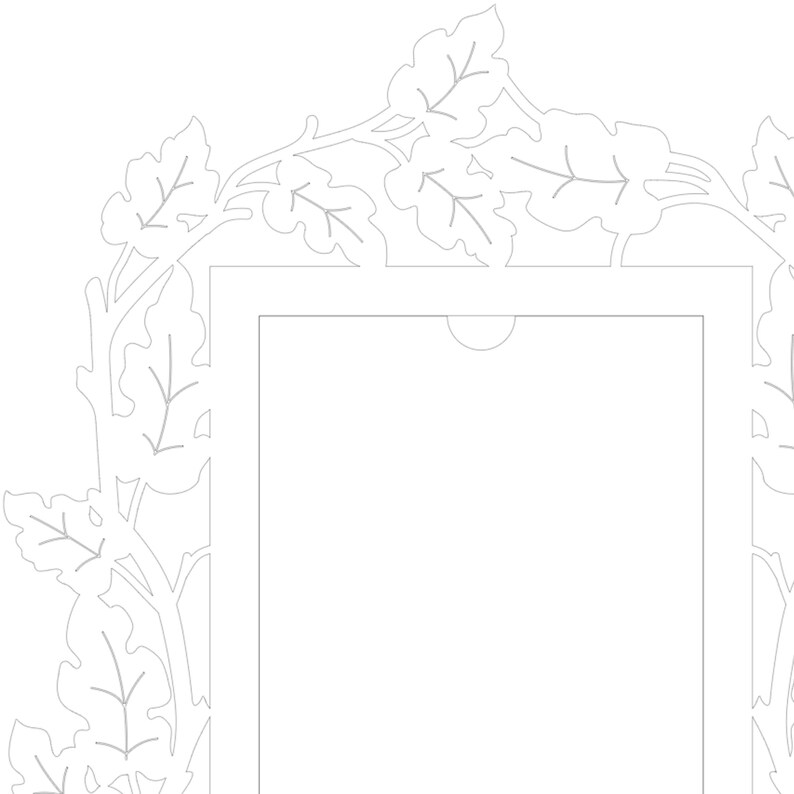 Botanical Leaf Photo Frame SVG | Laser Cut Wooden Picture Frame ...