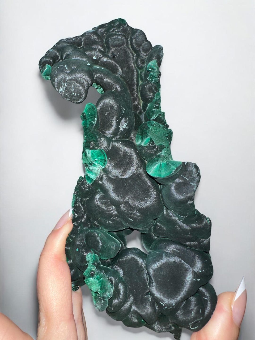 Large Velvet Malachite Specimen – Large Raw Botryoidal Malachite ...