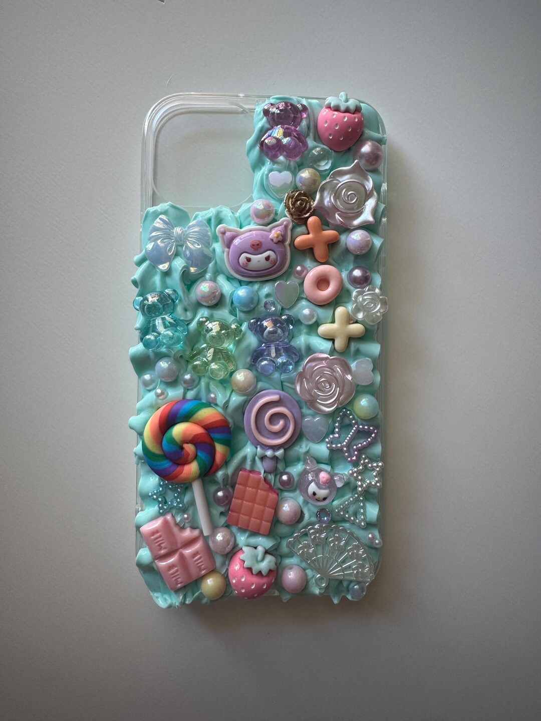 Handmade Kawaii Candy Phone Case | Pastel Decoden Cute Case ...