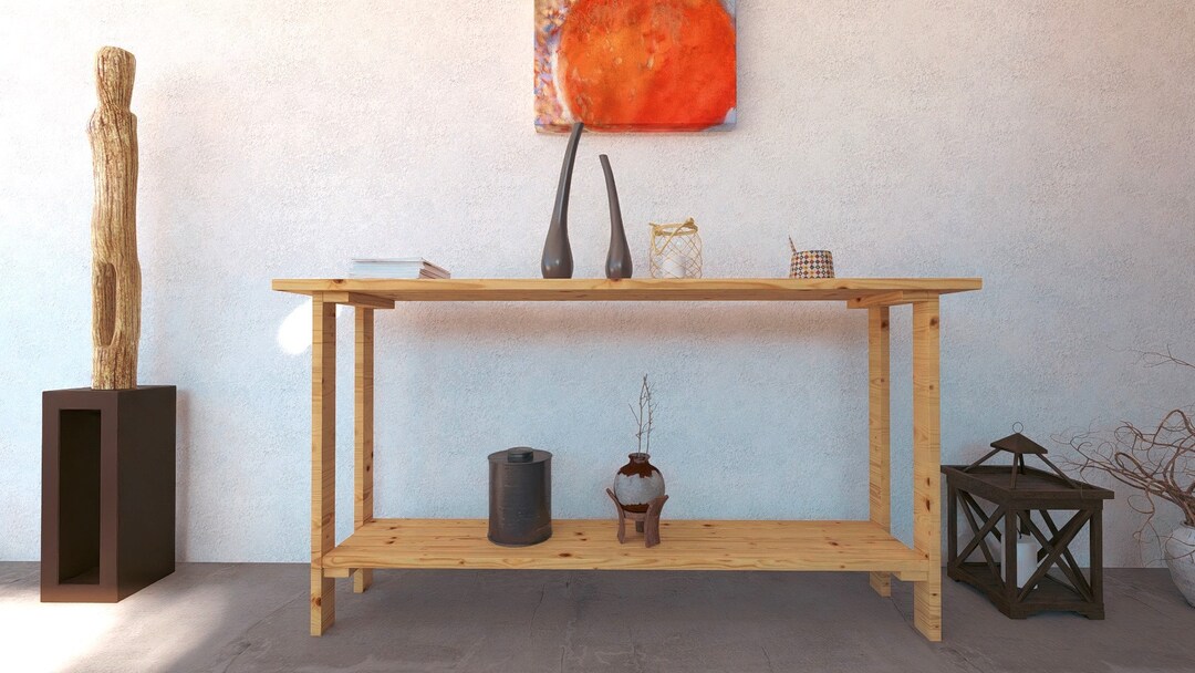 Step-by-step DIY Console Plan Woodworking Plans Diy Plan Home Furniture ...