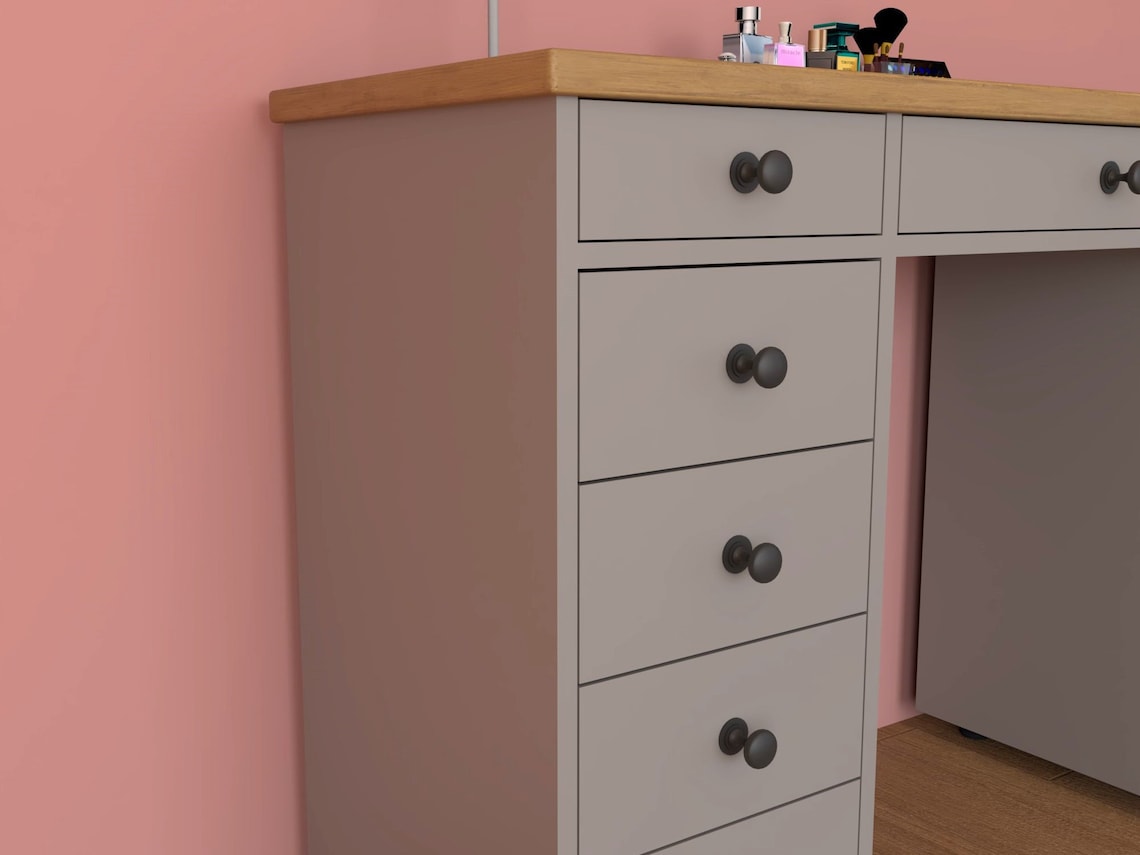 Step-by-step DIY Makeup Vanity Table Plan | Woodworking Plans | Diy ...