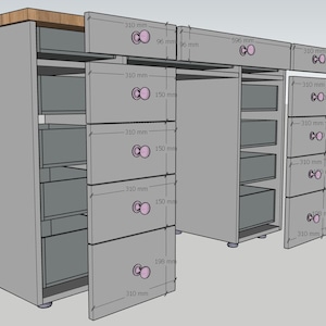 Step-by-step DIY Makeup Vanity Table Plan | Woodworking Plans | Diy ...