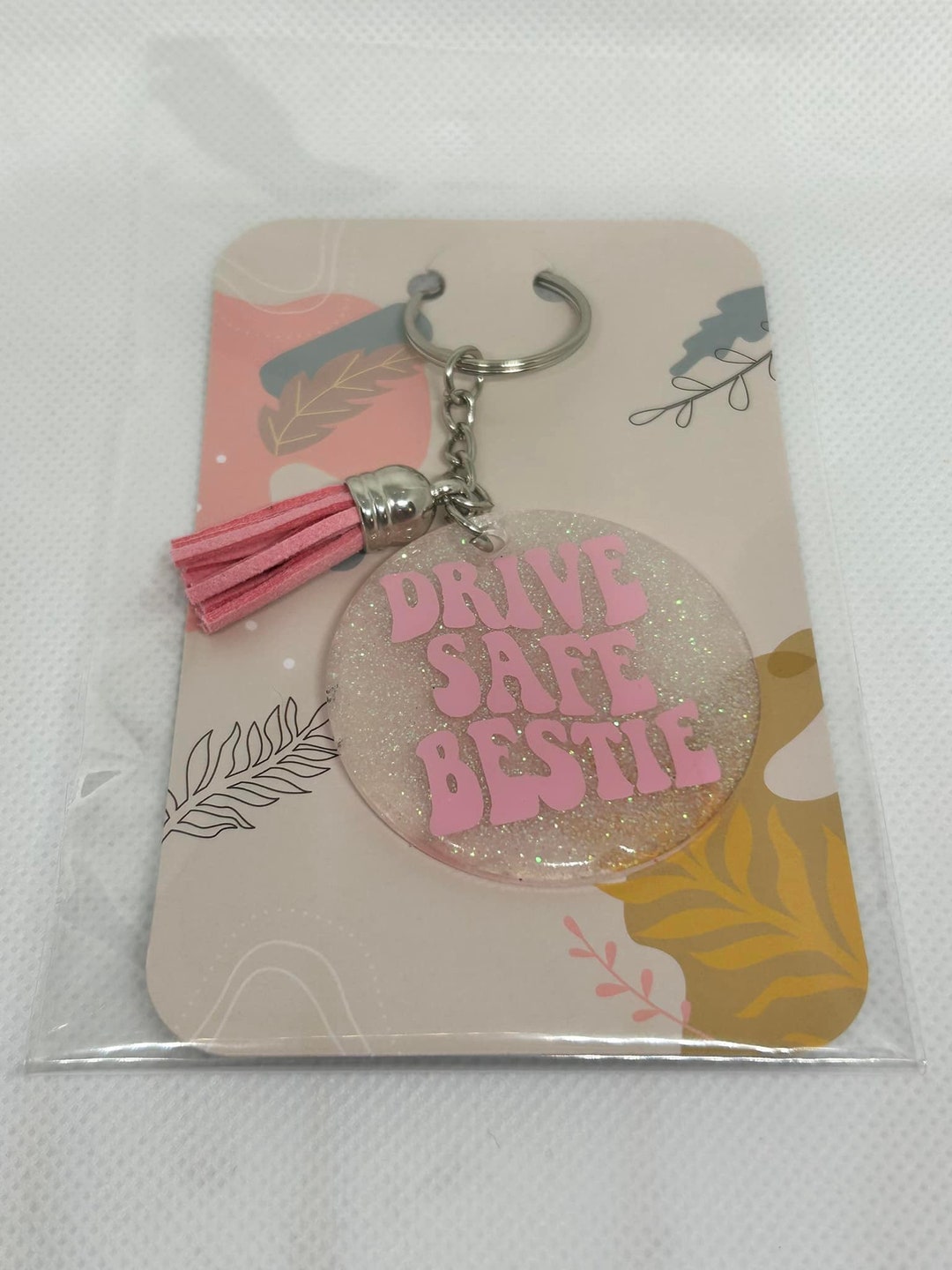 Drive Safe Bestie Keychain - Etsy