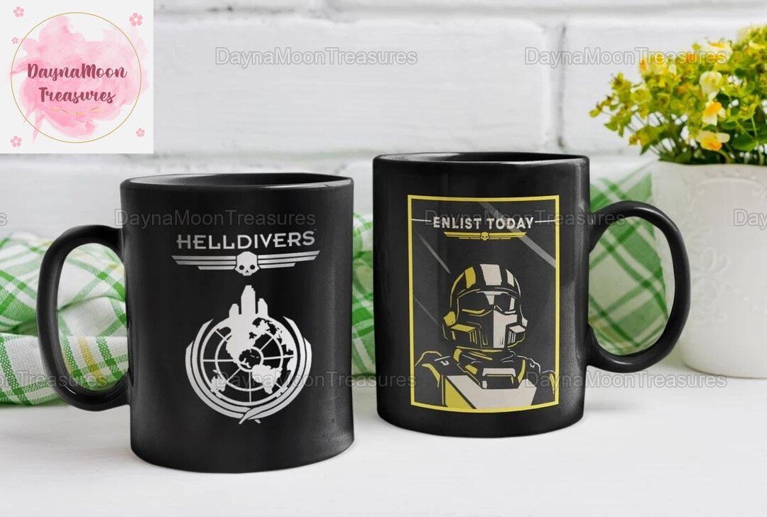 Helldivers 2 Mug, Helldivers Game Mug, Super Earth Mug, Liber-tea Mug ...