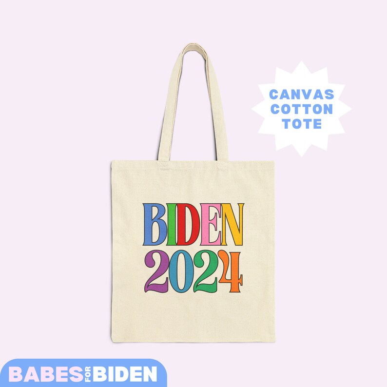Retro Biden 2024 Tote Bag Vote Biden 2024 Democrat Merch 2024 Election ...