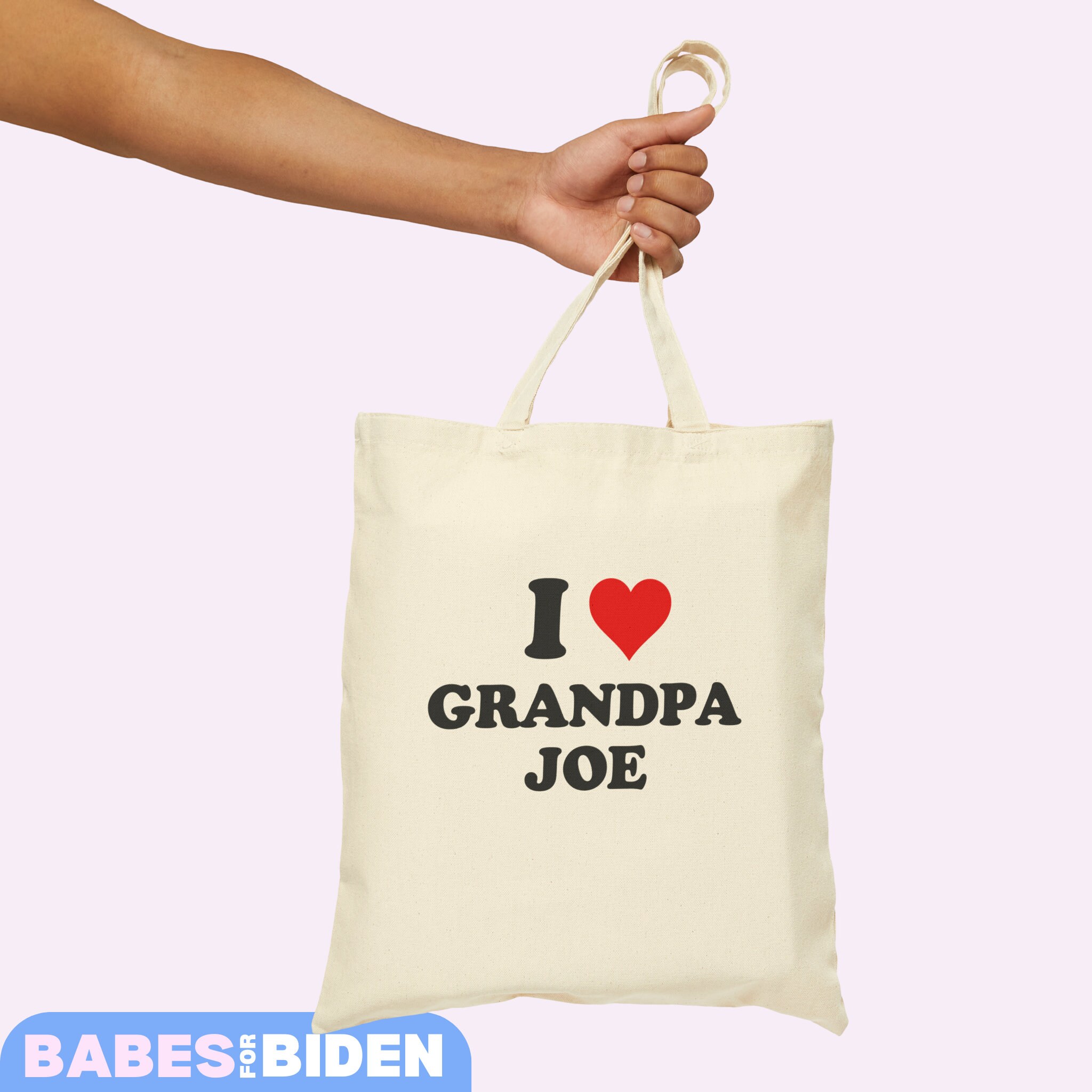 I Heart Grandpa Joe Biden Tote Bag Vote Biden 2024 Democrat Merch 2024 ...