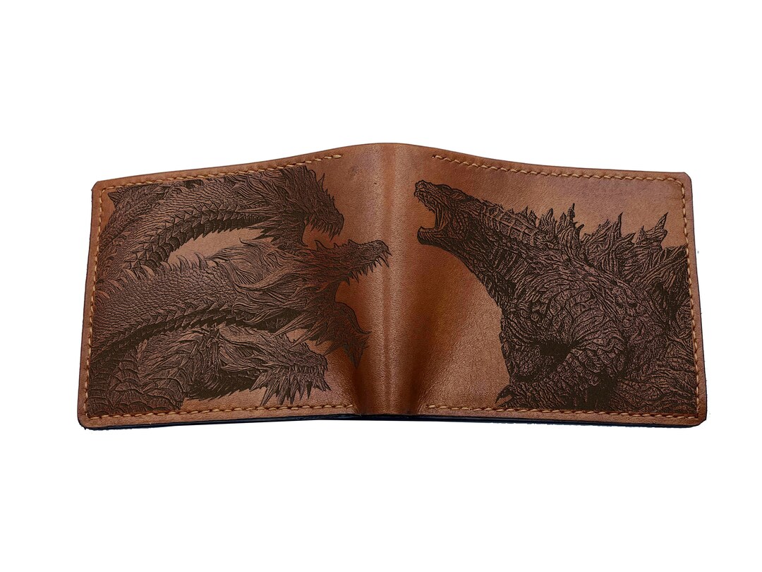 Kaiju Monster Leather Men's Wallet, Monsters Style Wallet, the King of ...