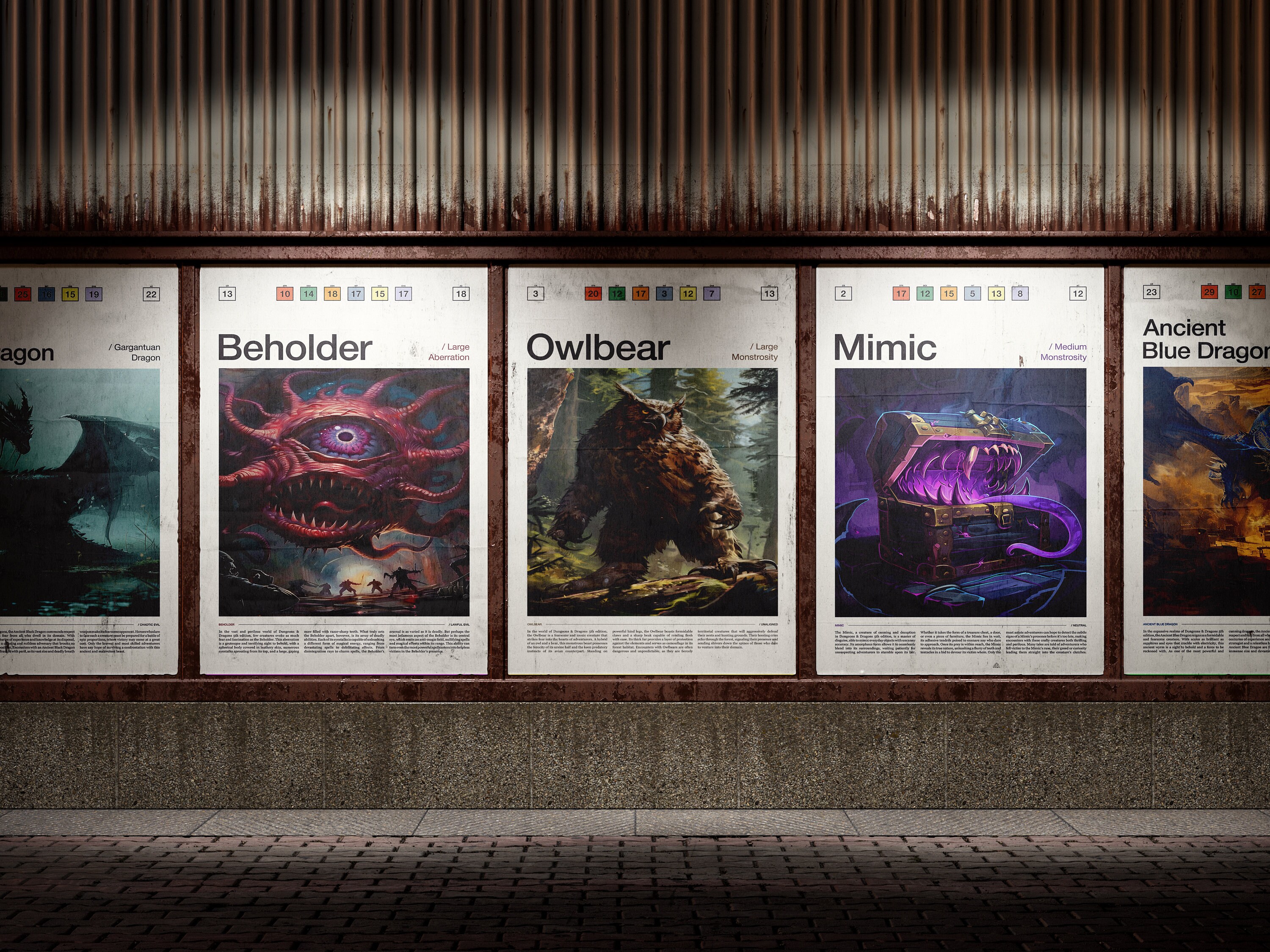 Owlbear Dnd Poster, Dnd Owlbear Print, D&D Monster Art, Dungeons and ...