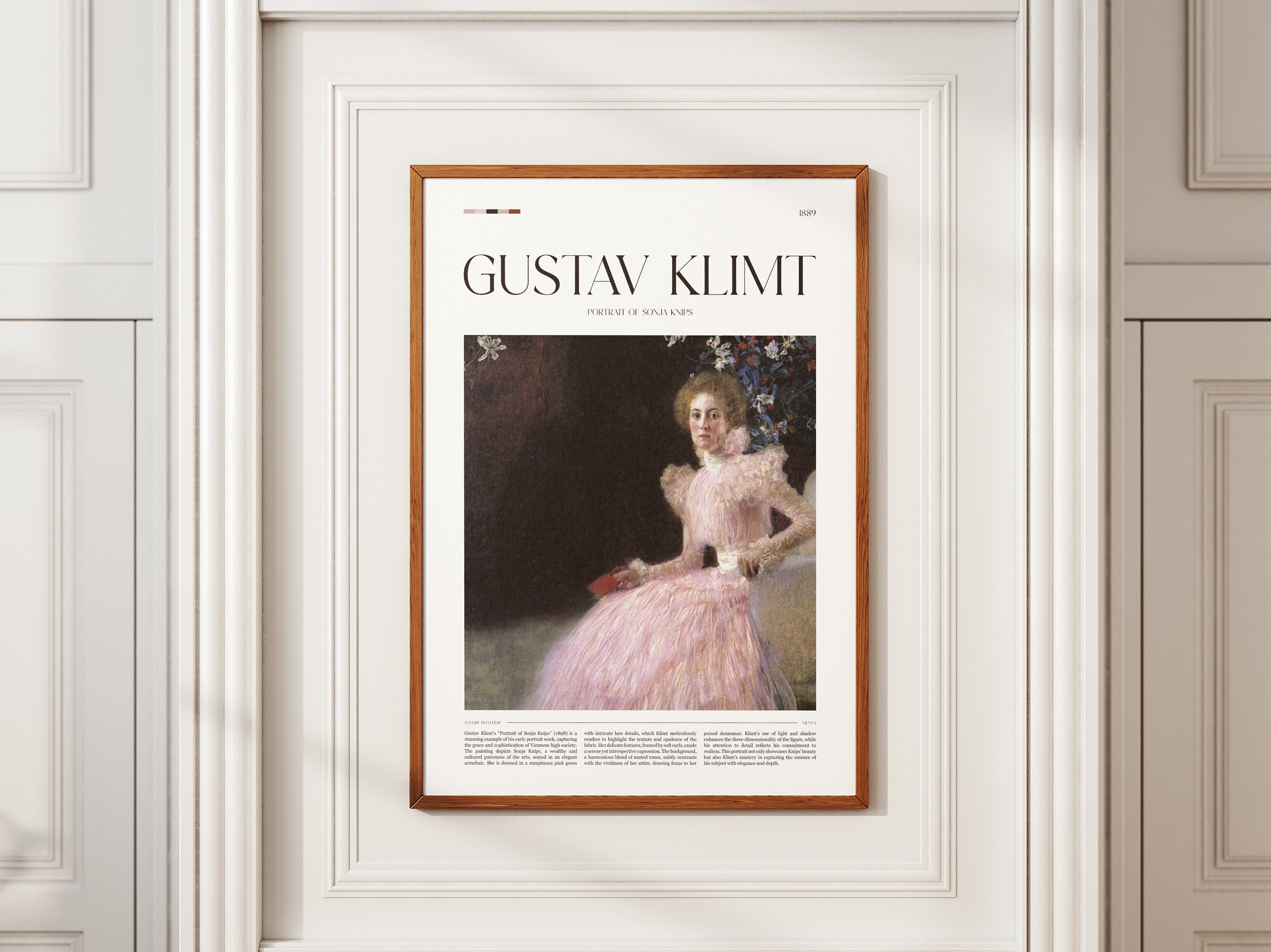 Gustav Klimt Portrait of Sonja Knips Poster, Klimt Sonja Knips ...