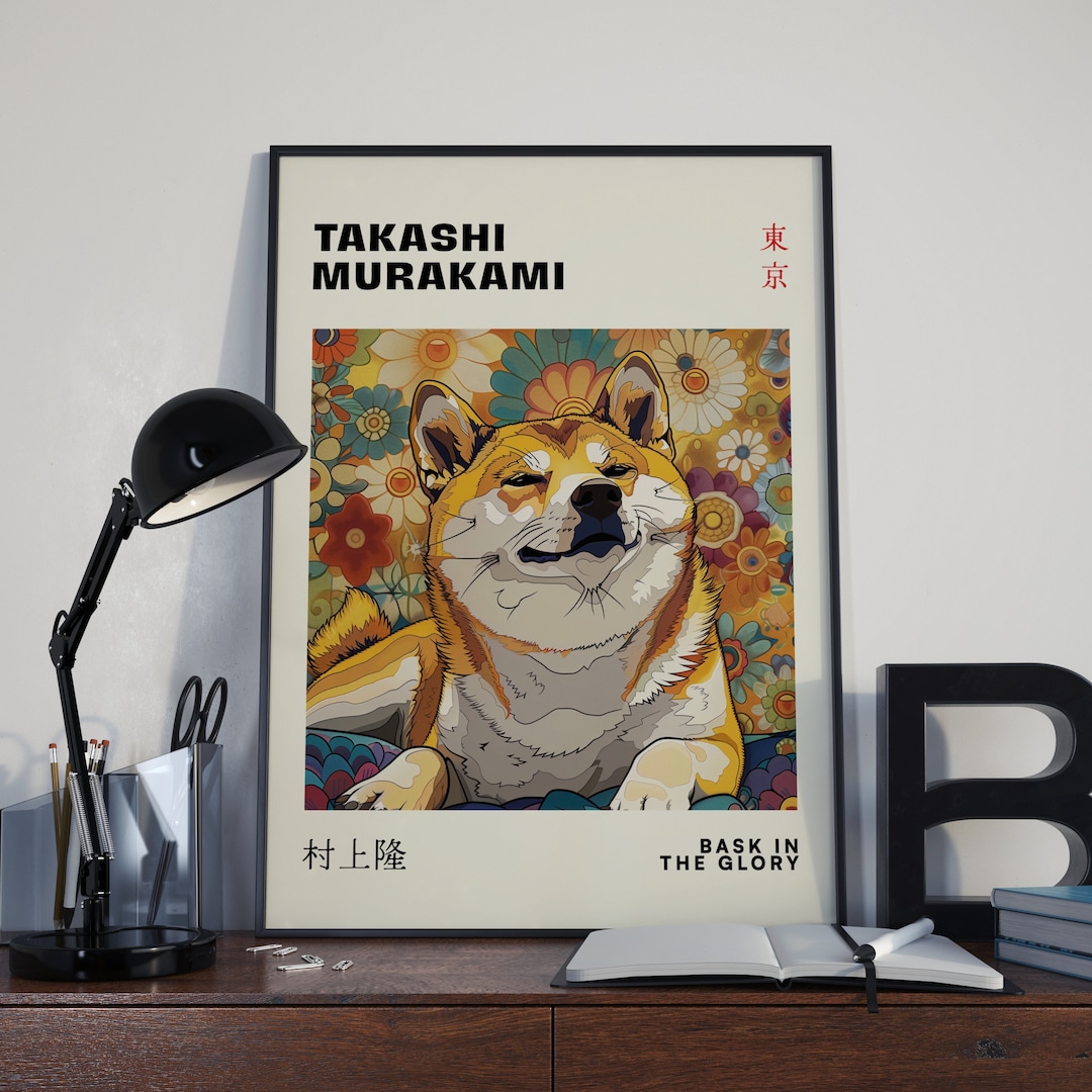 Takashi Murakami Doge Print, Murakami Doge Poster, Shiba Inu Print ...