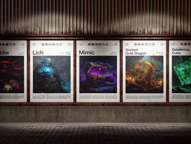 Mimic Chest Dnd Poster, Dnd Mimic Box Print, D&D Treasure Chest ...