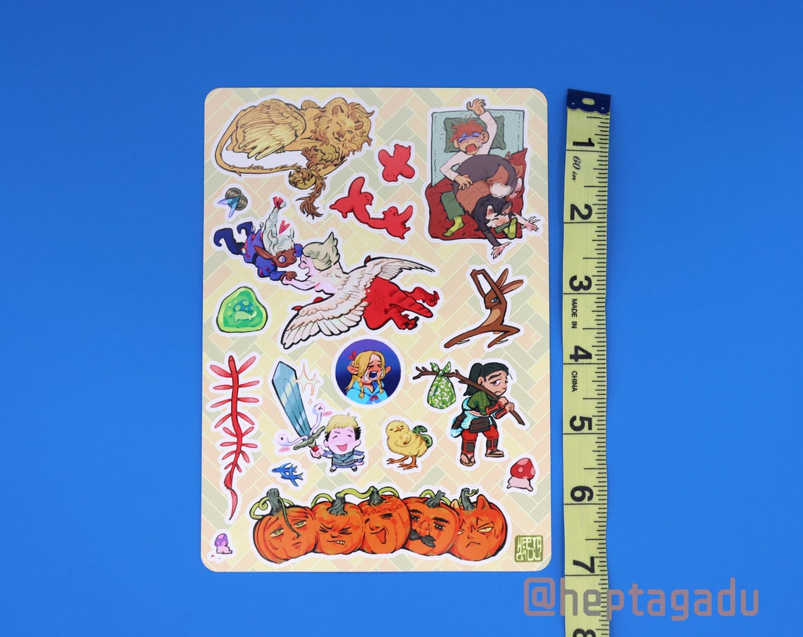 Dunmeshi Sticker Sheet - Etsy