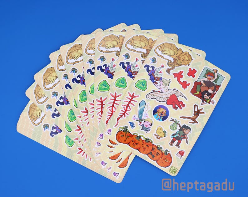 Dunmeshi Sticker Sheet - Etsy