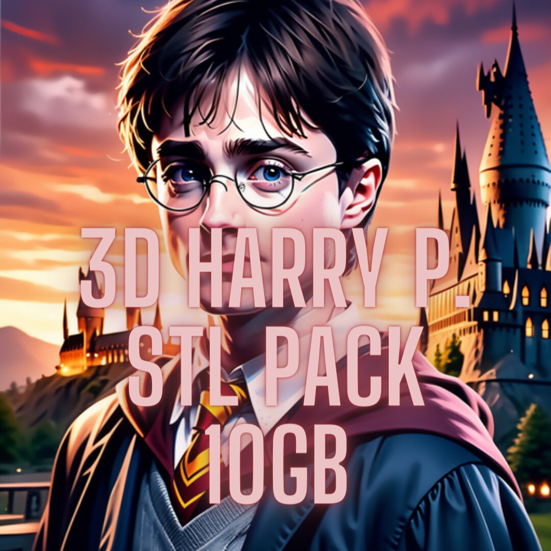 3D H.P Stl Pack,3d Hogwarts Stl File,all H.P Characters and Wands ...