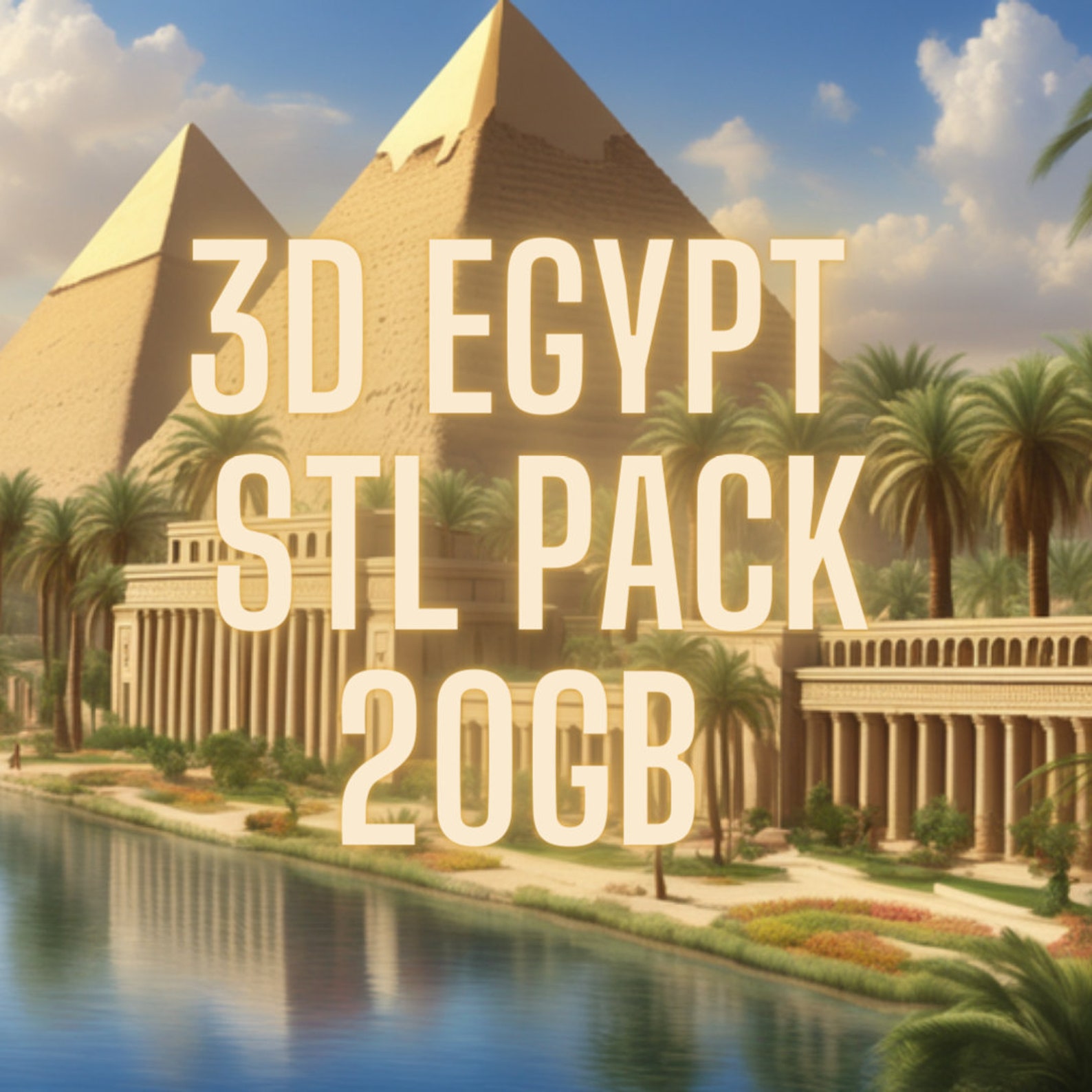 3D Egypt Stl Pack,20 Gb Mega Pack,d Pyramids Stl File,3d Queen,digital ...
