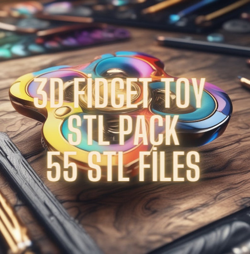 3D Fidget Toy Stl Pack,stress Reduction,digital Download,3d Printed ...