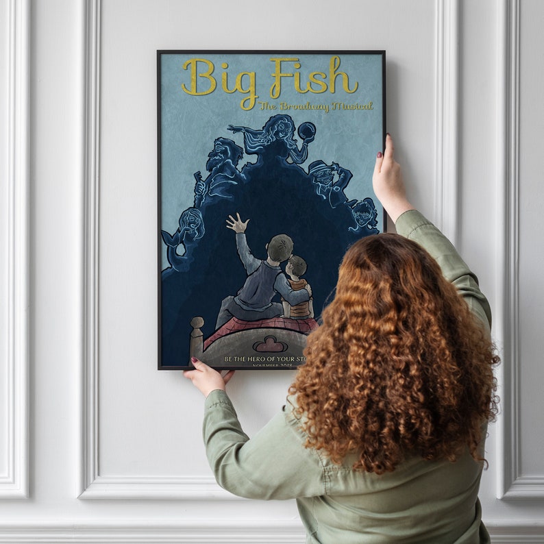 Big Fish Movie Poster Canvas Poster Living Room Decor Wall Art Gift ...