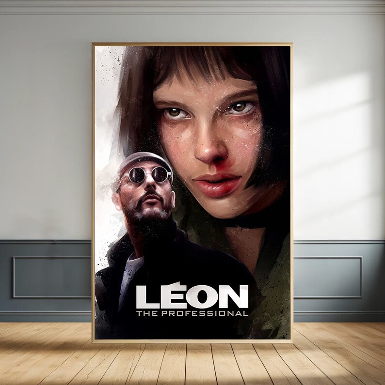 Léon the Professional Movie Poster Canvas Poster Living Room Decor Wall ...