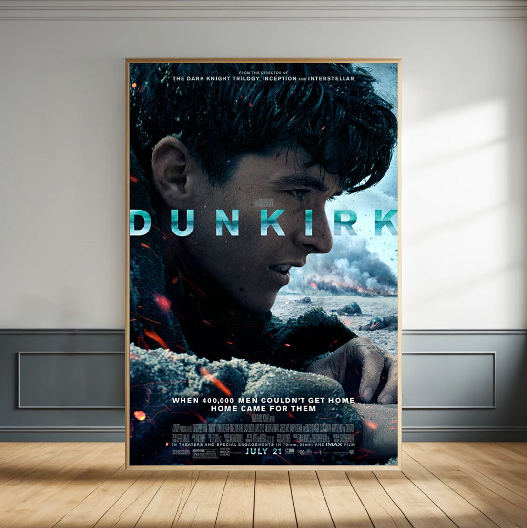 Dunkirk Movie Poster Canvas Poster Living Room Decor Wall Art Gift ...