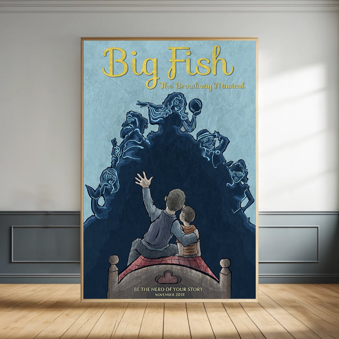 Big Fish Movie Poster Canvas Poster Living Room Decor Wall Art Gift ...