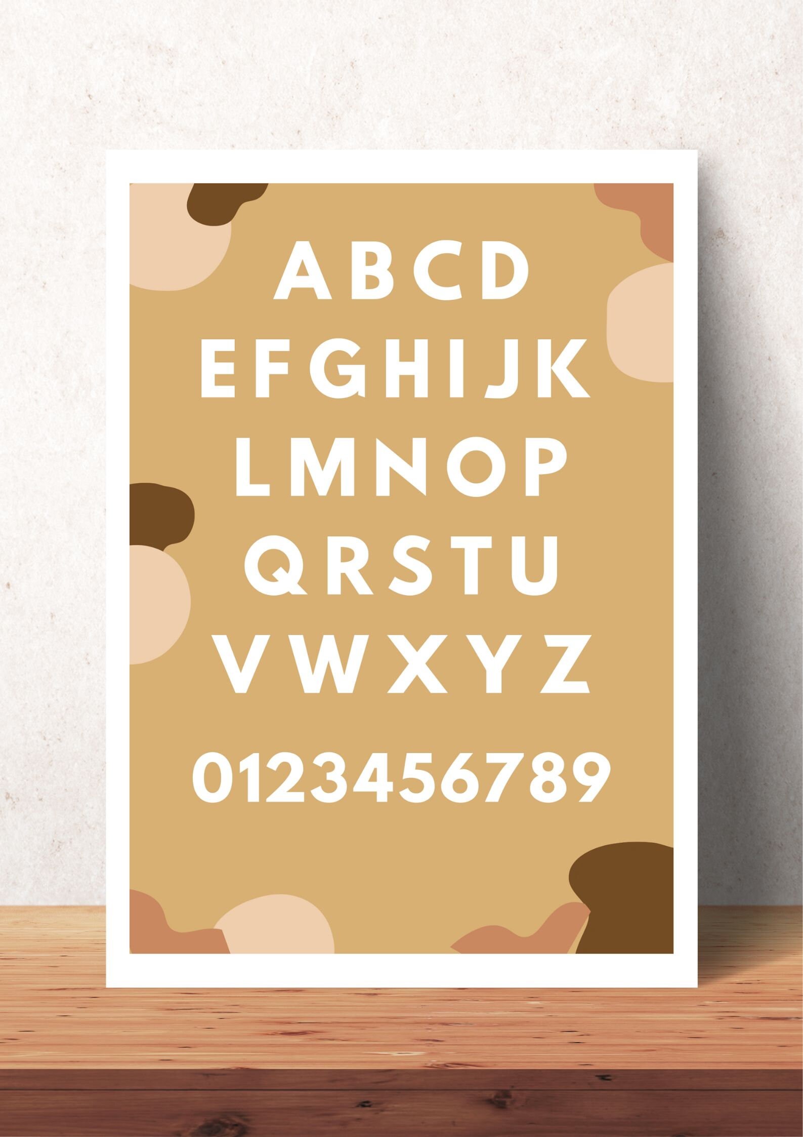 Poster ABC, Printable Poster, ABC Aesthetic, Printable ABC - Etsy