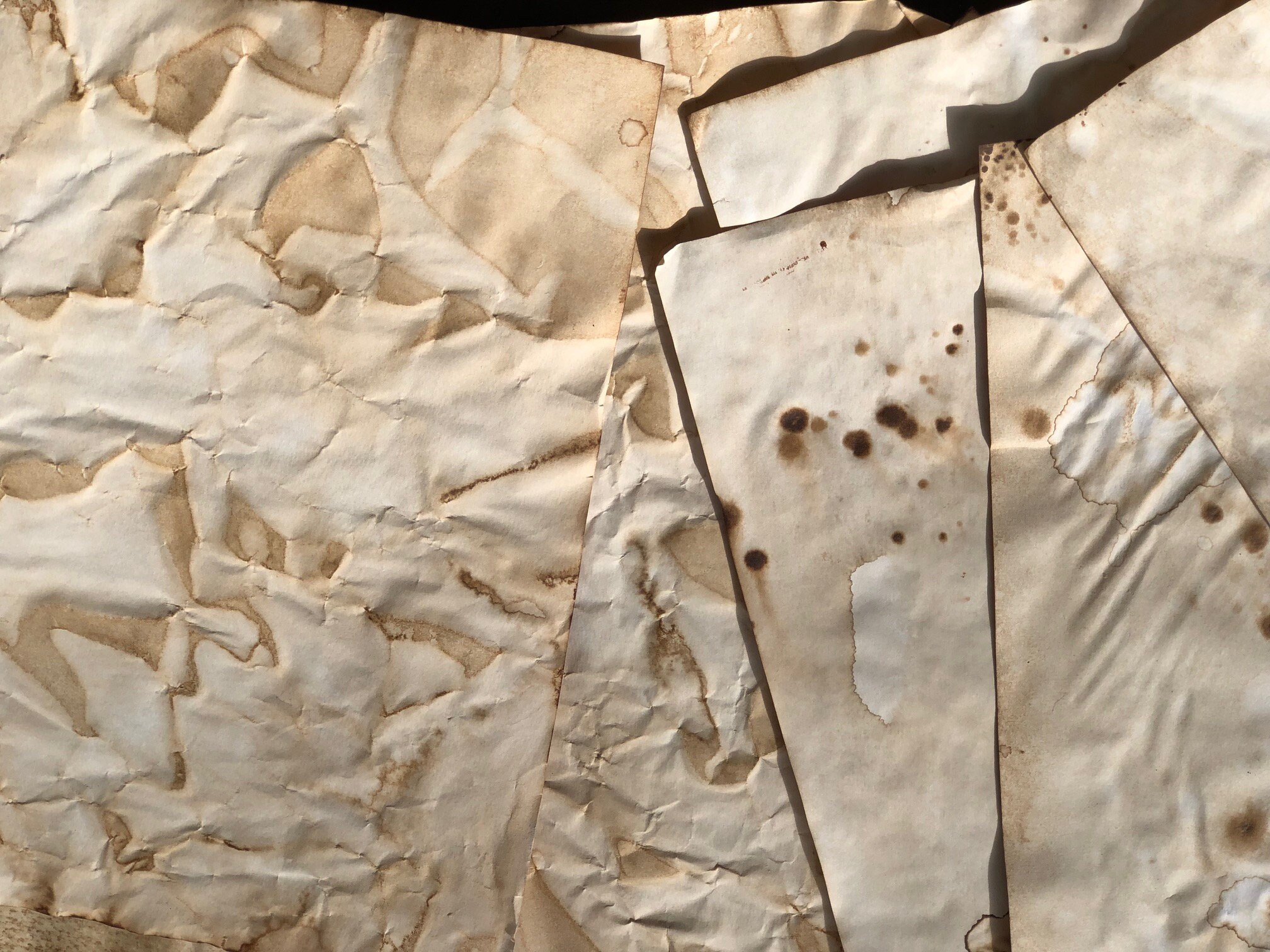 Hand Tea Dyed Paper, Coffee Stained for Junk Journals, Scrapbooking ...