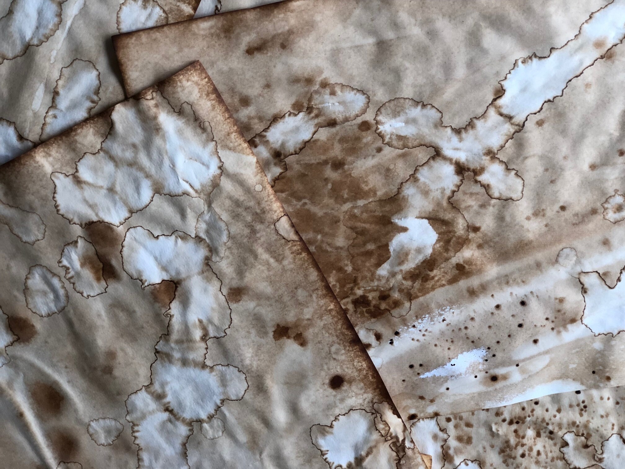 25 Hand Tea Dyed A4 Paper, Coffee Stained Grunge Style - Etsy