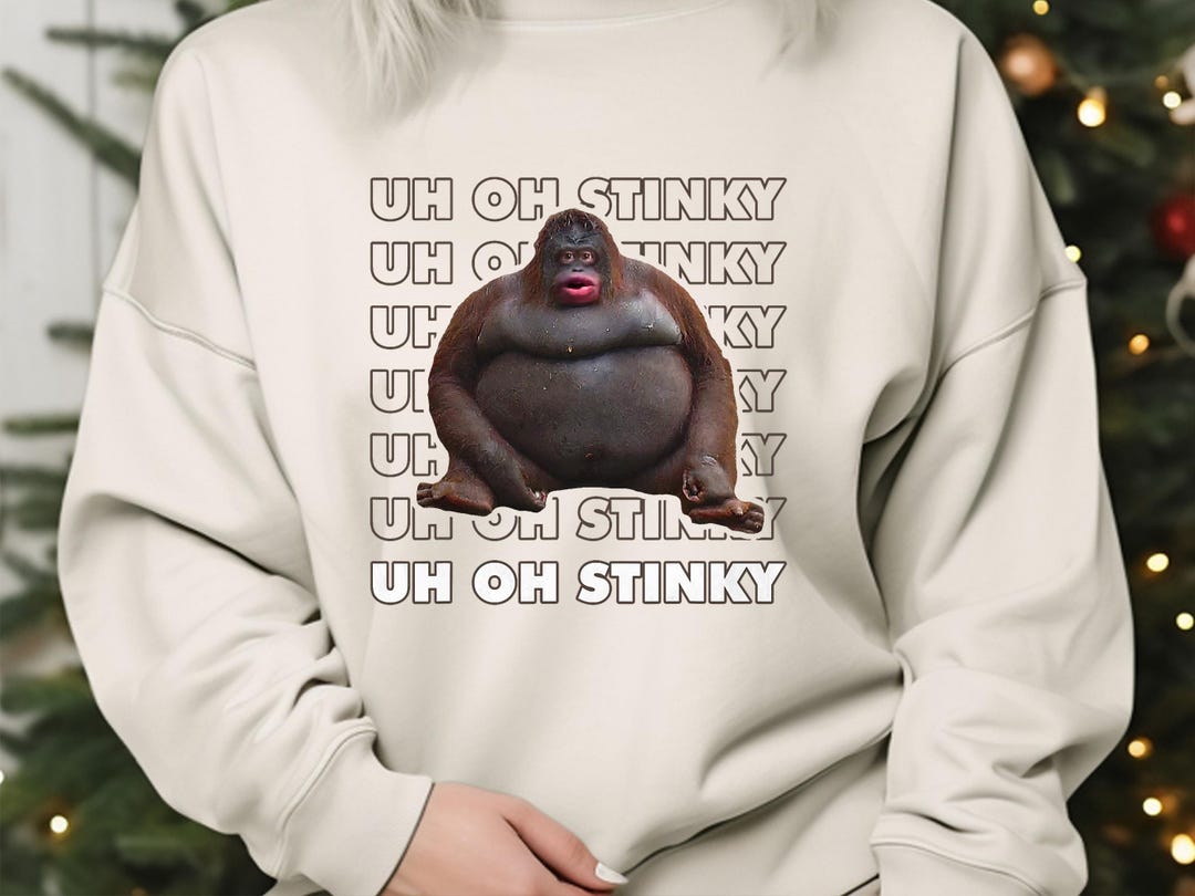 Uh Oh Stinky Poop Meme Funny Monkey T-shirt, Sweatshirt, Hoodie, Tote ...