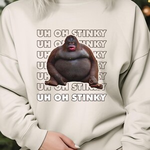 Uh Oh Stinky Poop Meme Funny Monkey T-shirt, Sweatshirt, Hoodie, Tote ...