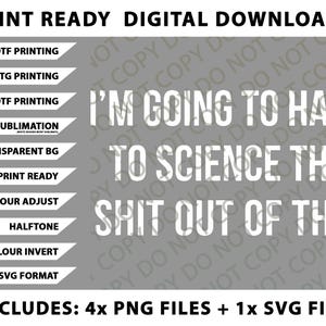 Science the Shit Out - Etsy