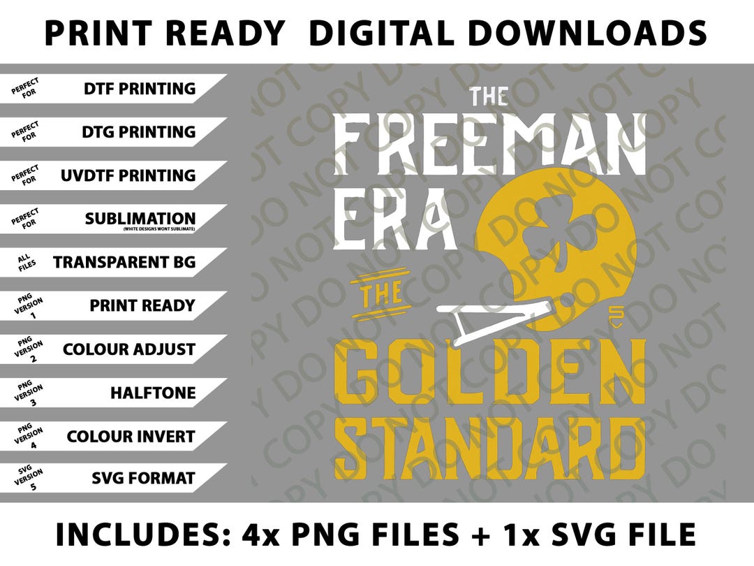 The Freeman Era - the Golden Standard Png Bundle, SVG Files, Digital ...