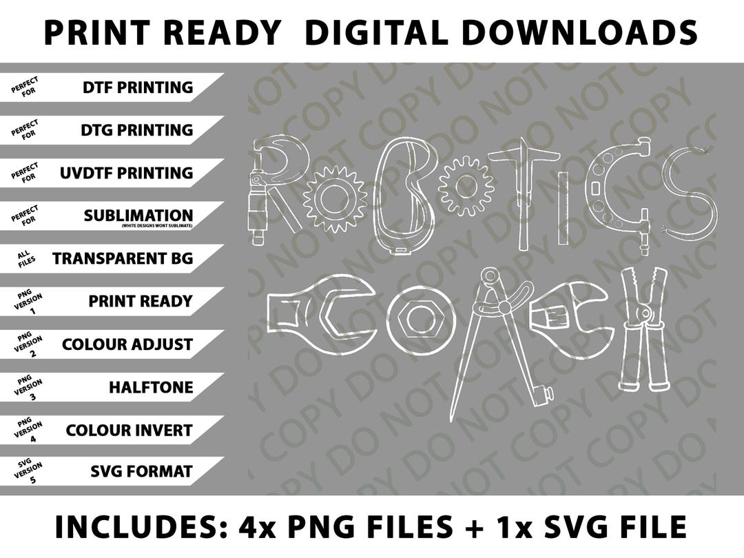 Robotics Coach Engineer Robot Science Roboticist Engineering Png Bundle ...