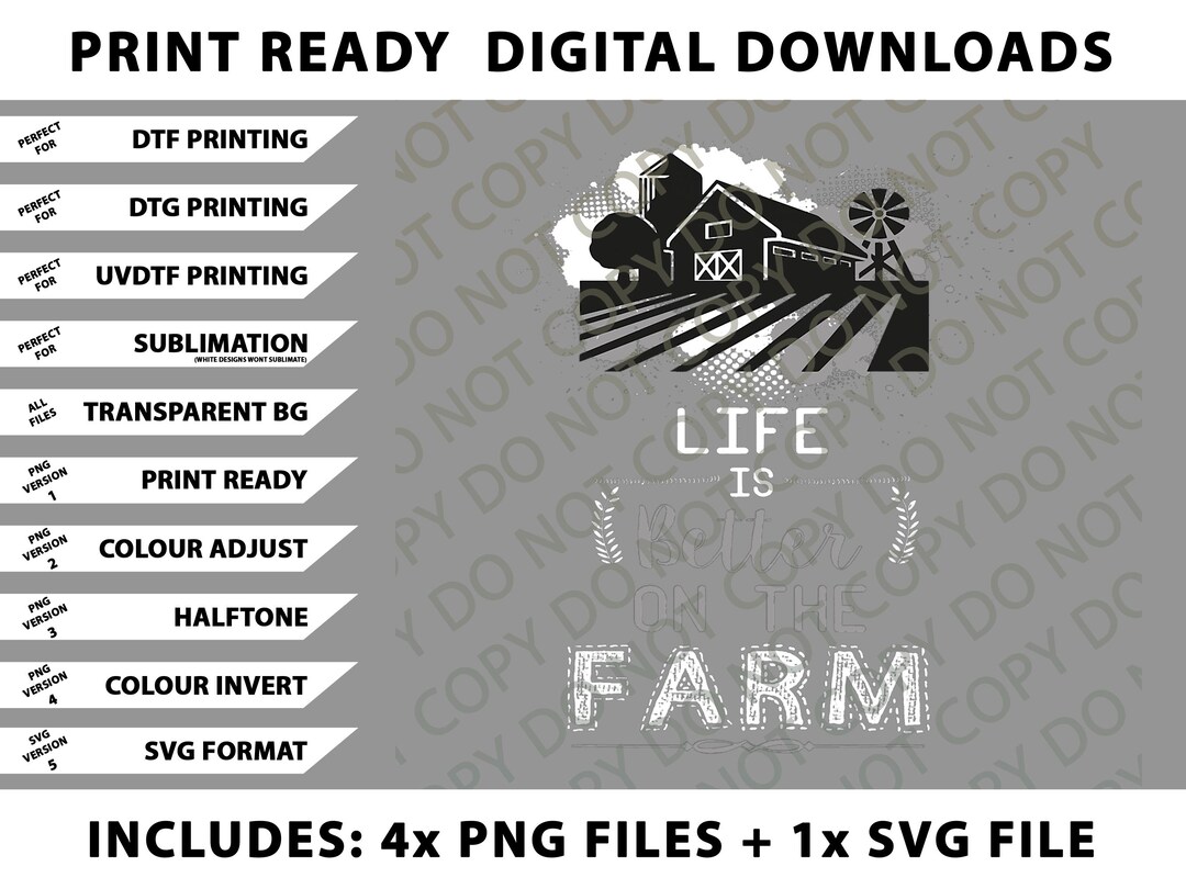 Support Local Farming Life is Better on the Farm Png Bundle, SVG Files ...